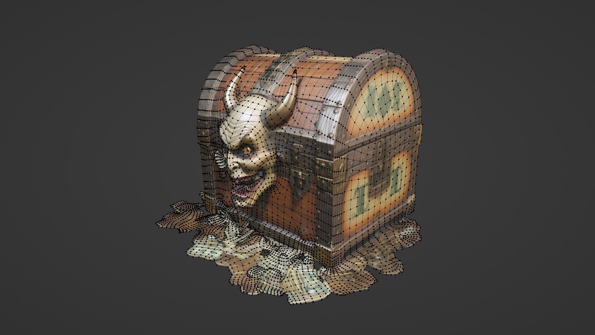 3D Model Treasure Chest 01 - TurboSquid 2350320