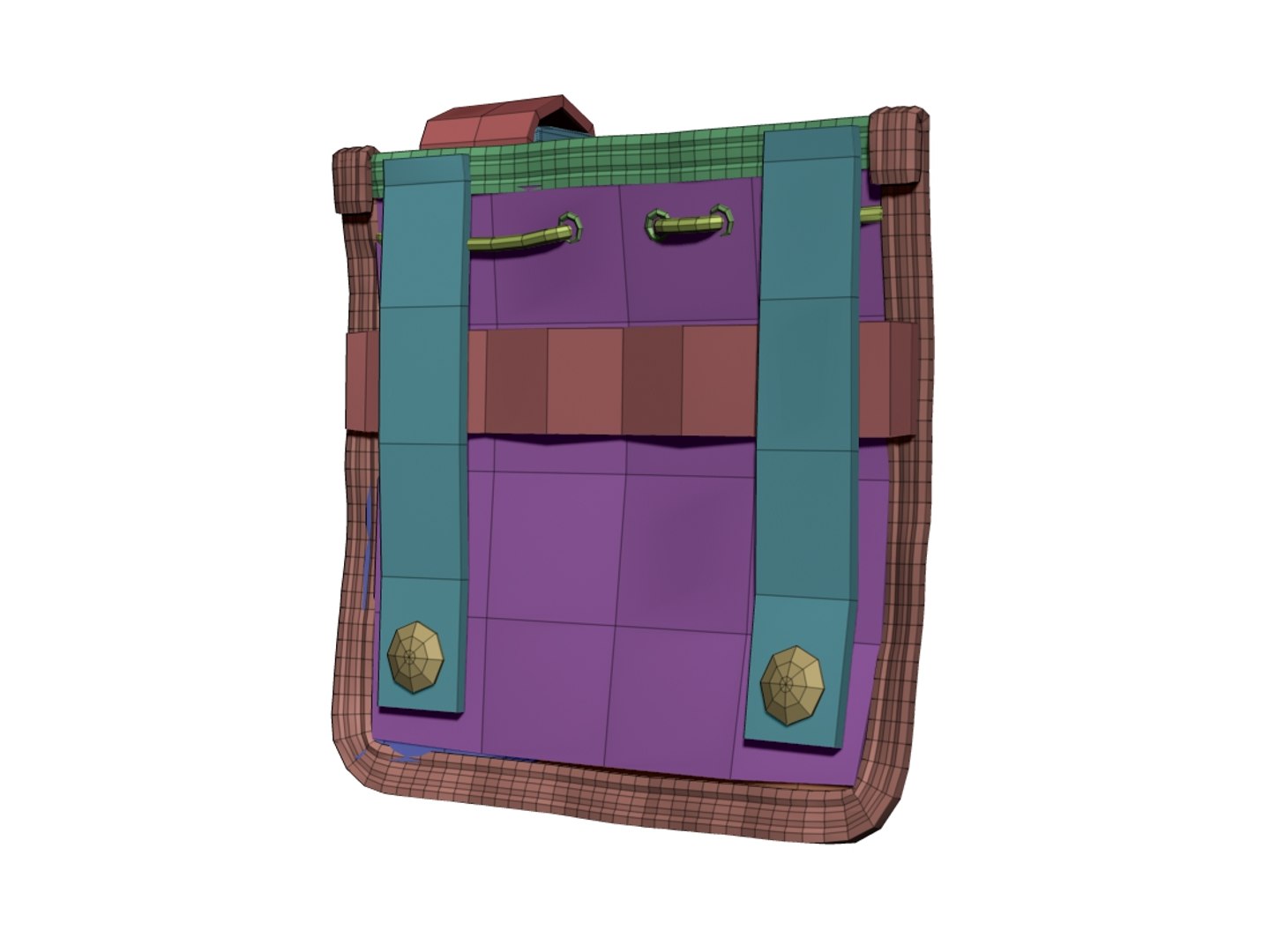 3D Model Zbrush Tactical Admin Pouch - TurboSquid 1652345