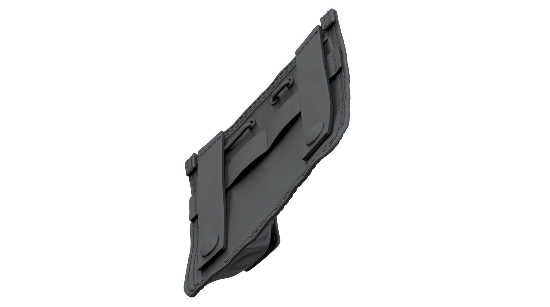 3D Model Zbrush Tactical Admin Pouch - TurboSquid 1652345