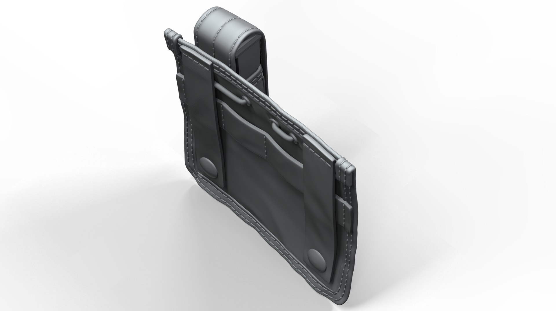 3D Model Zbrush Tactical Admin Pouch - TurboSquid 1652345