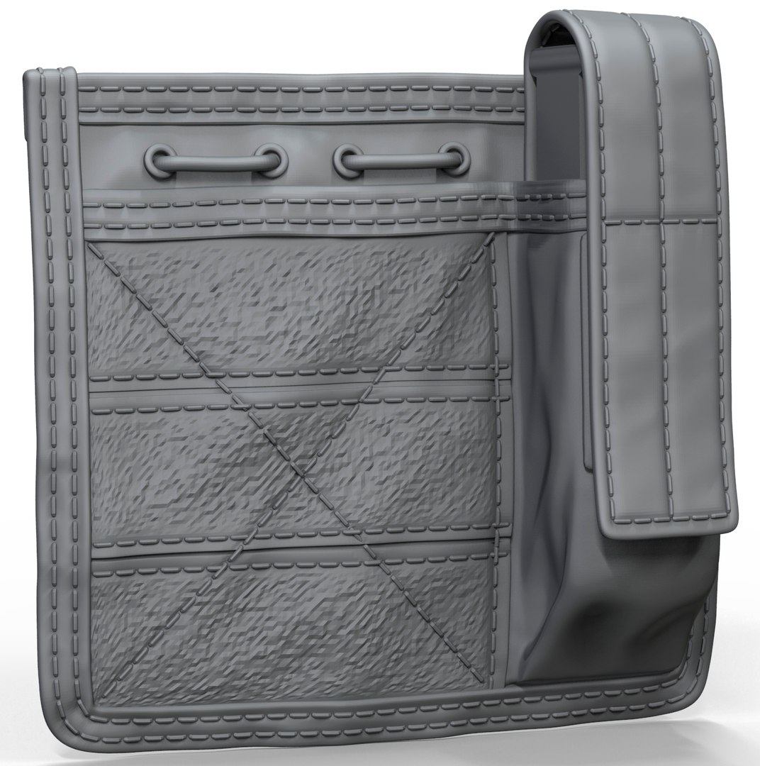3D model zbrush tactical admin pouch - TurboSquid 1652345