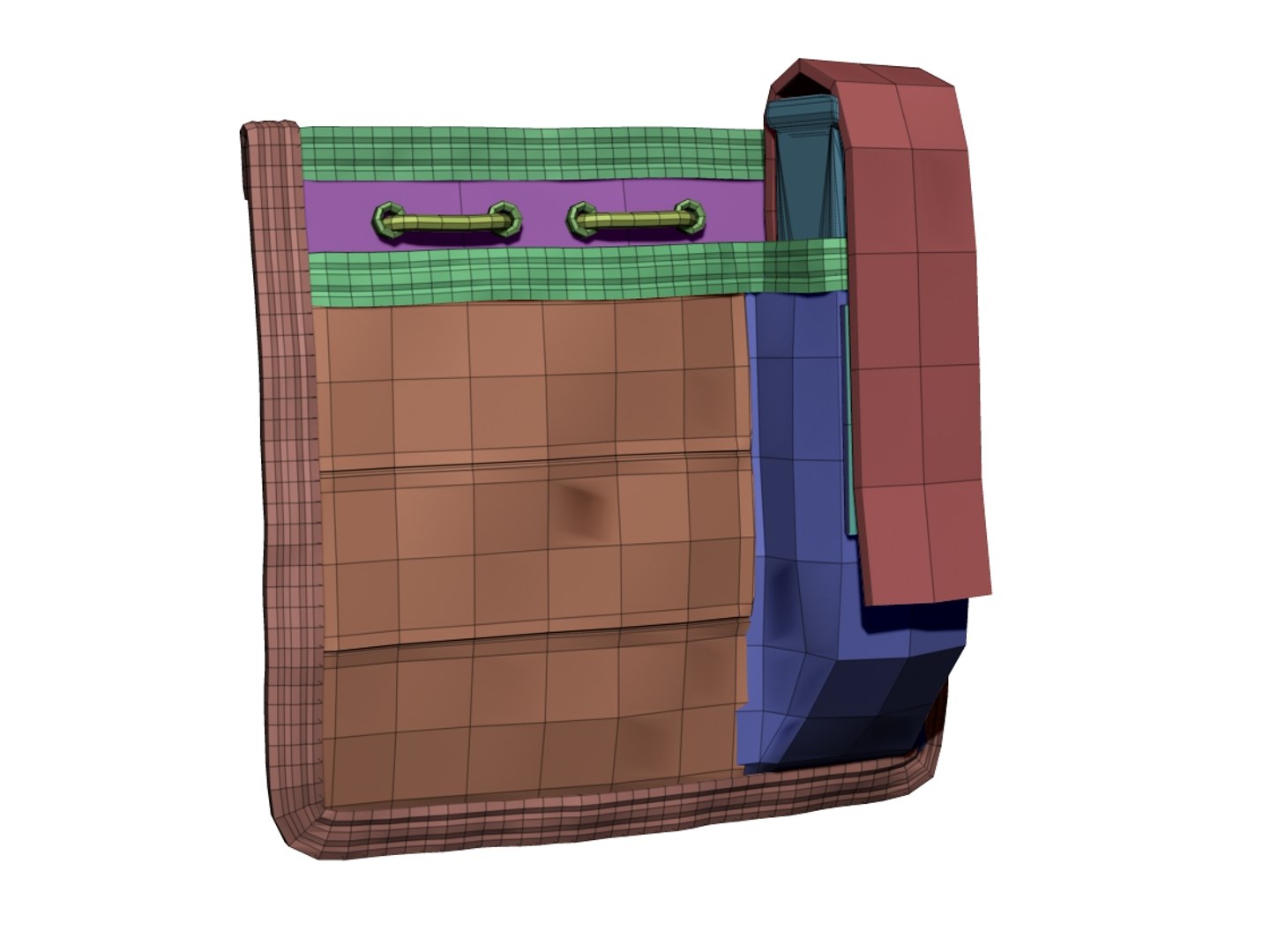 3D Model Zbrush Tactical Admin Pouch - TurboSquid 1652345