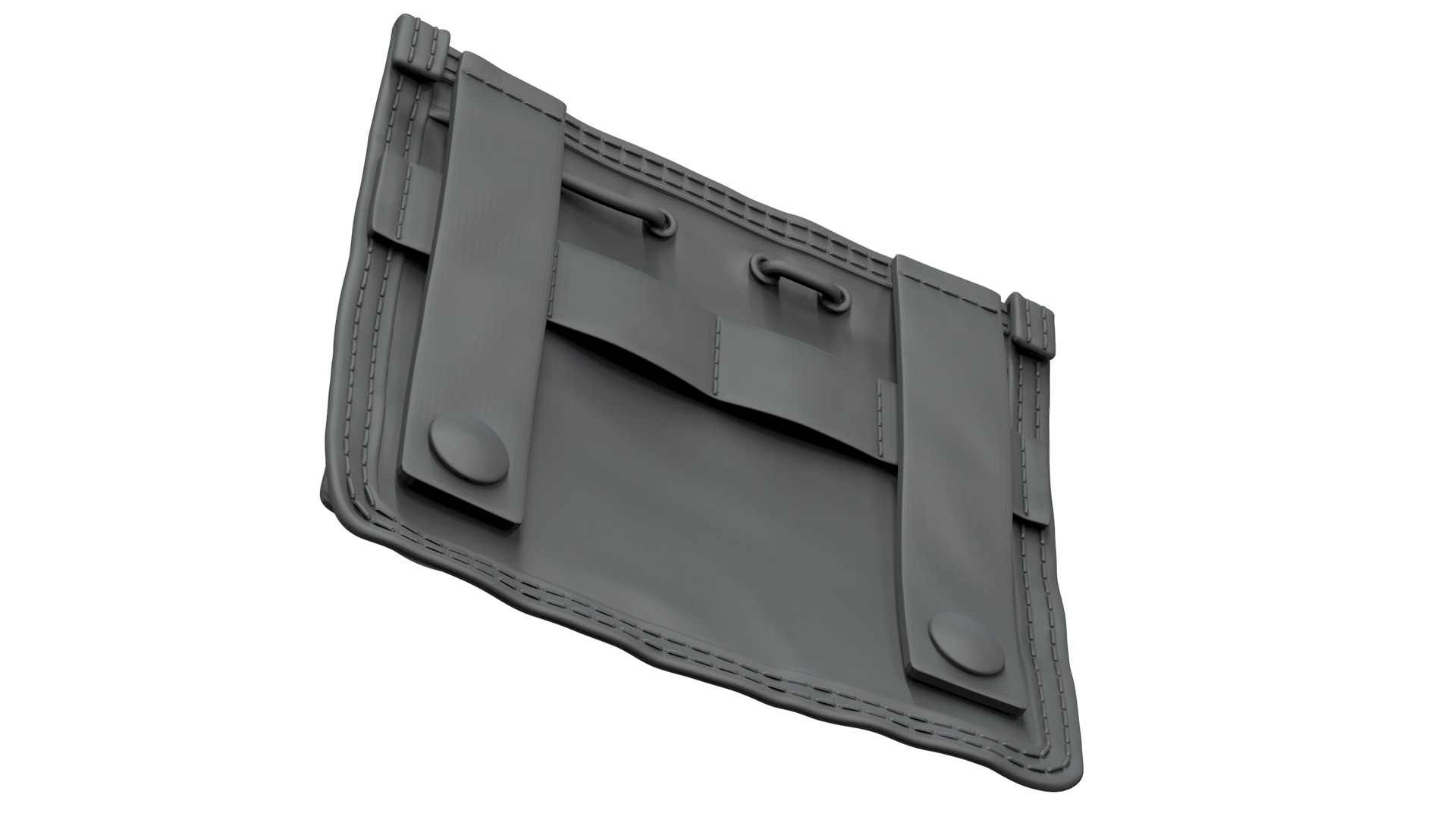 3D Model Zbrush Tactical Admin Pouch - TurboSquid 1652345