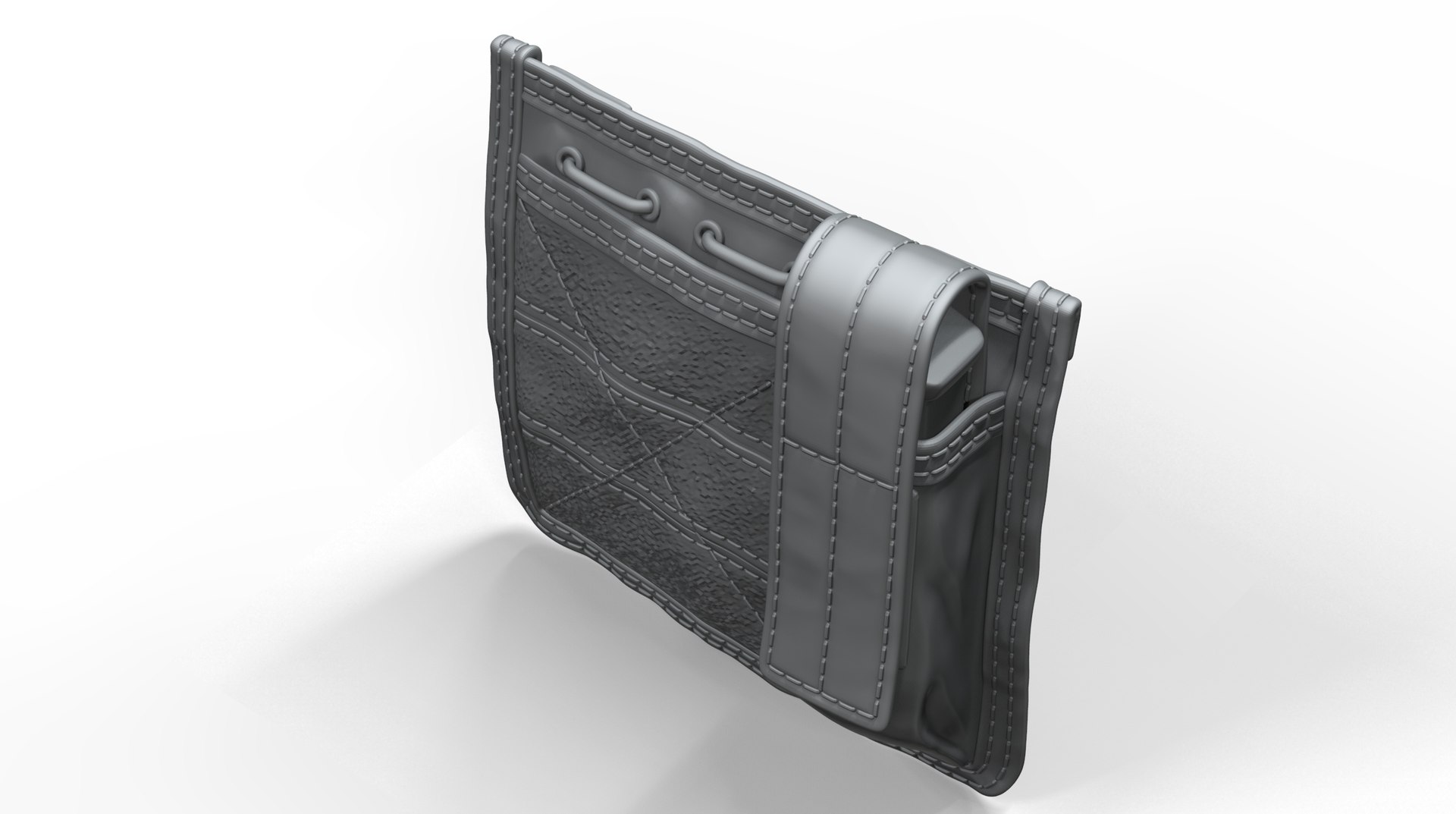 3D Model Zbrush Tactical Admin Pouch - TurboSquid 1652345