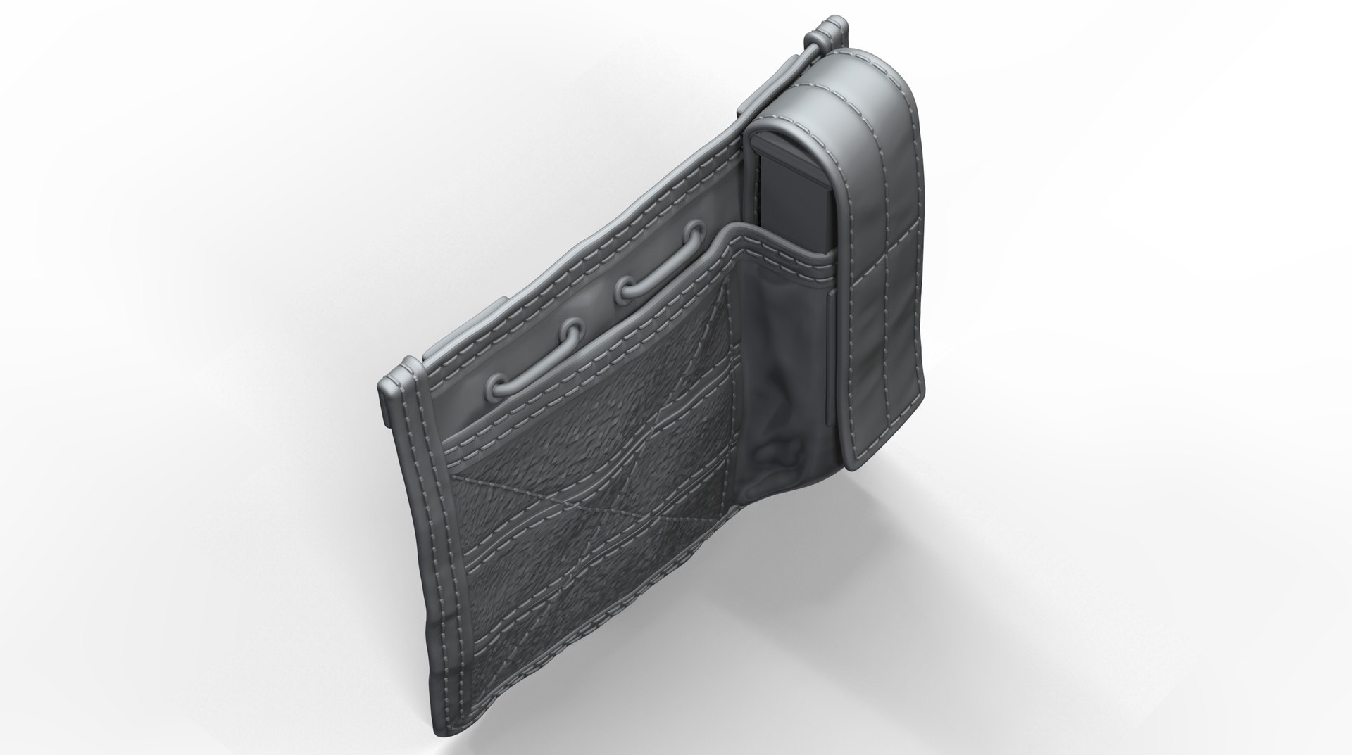 3D Model Zbrush Tactical Admin Pouch - TurboSquid 1652345