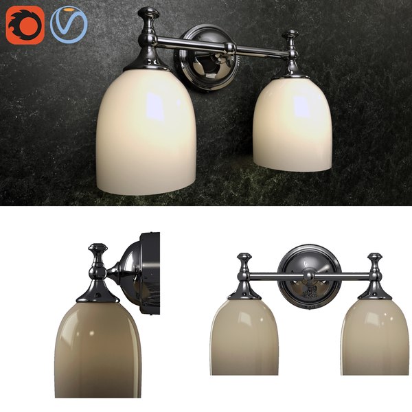 modelo 3d Granero de cerámica Mercer Double Sconce - TurboSquid 1305967