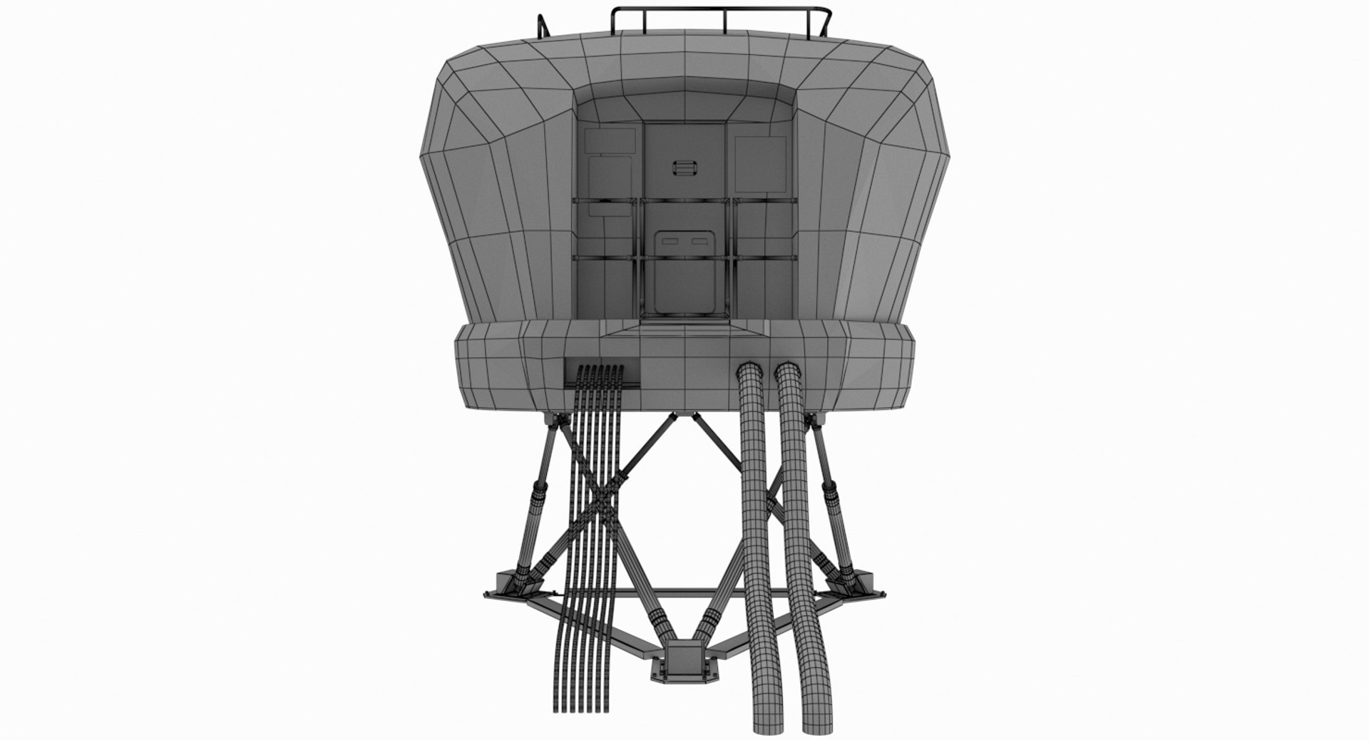 3D Model Rigged Airplane Simulator Animation - TurboSquid 1434285