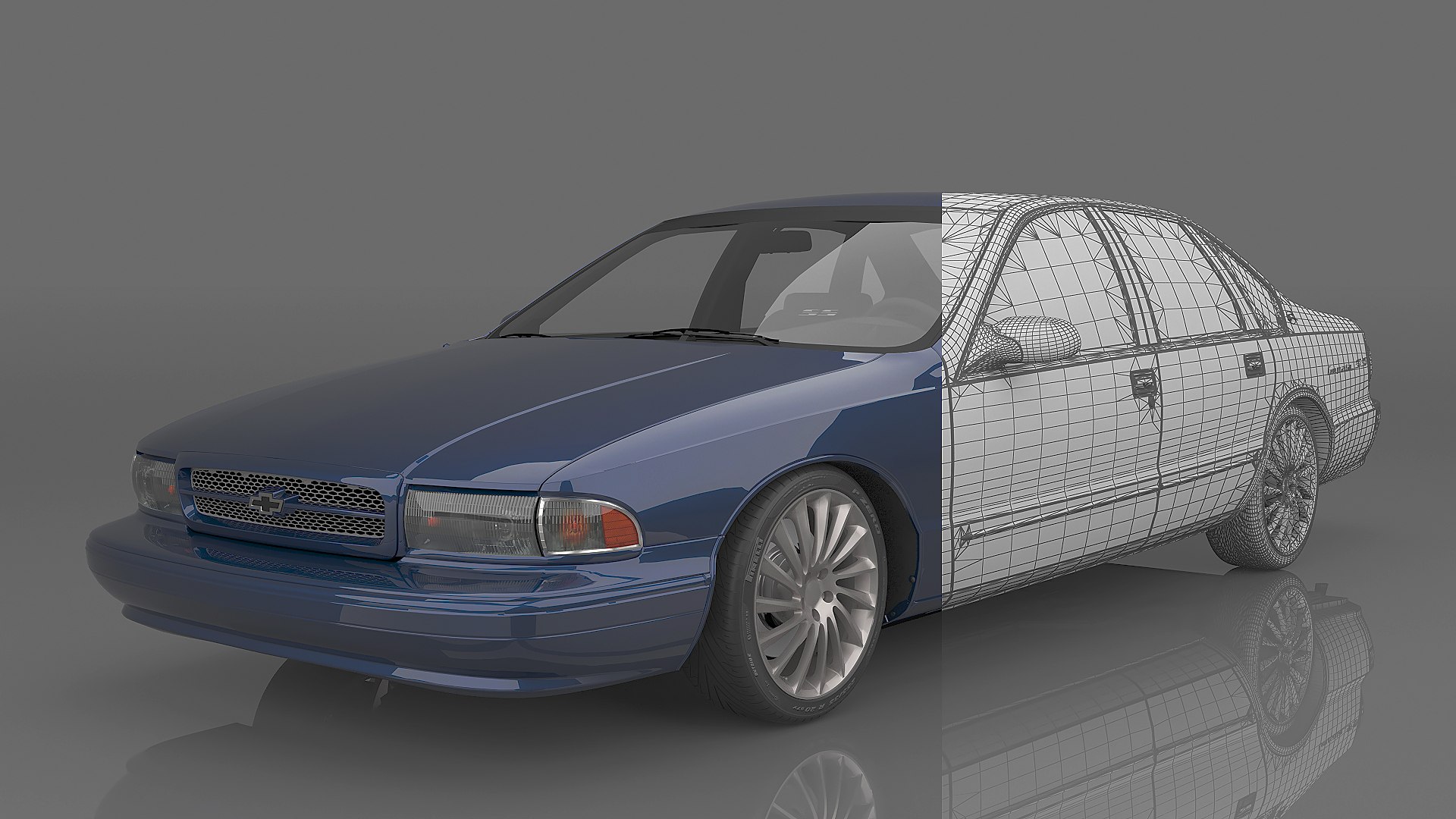 1996 Chevrolet Impala SS 3D model - TurboSquid 2156036