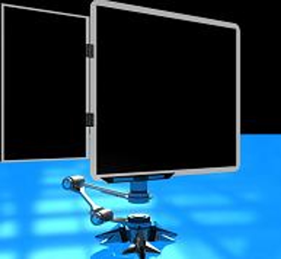 Rotating Monitor 3d Model
