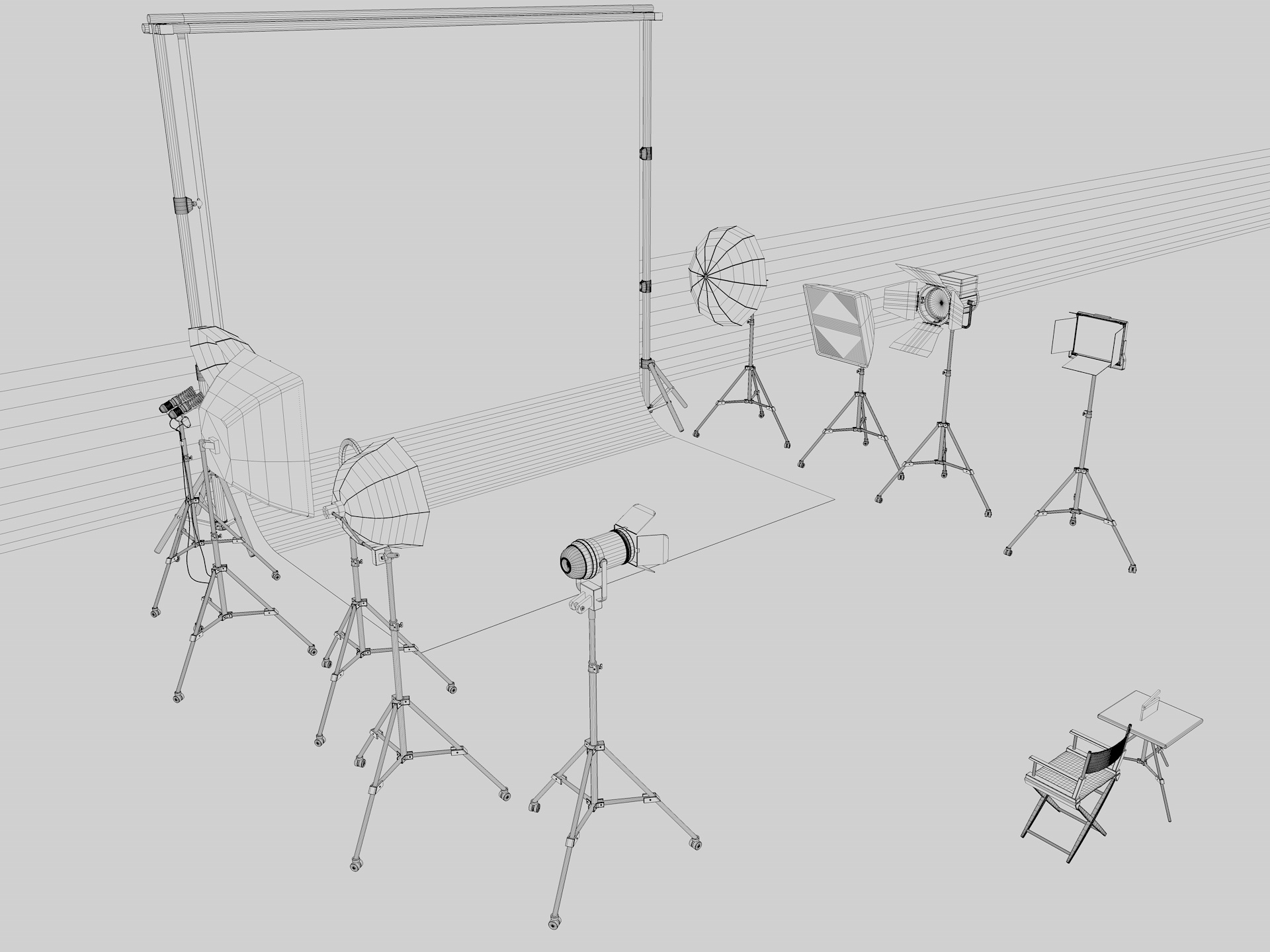 Studio Photography Lighting Models 2 3D model - TurboSquid 1776483