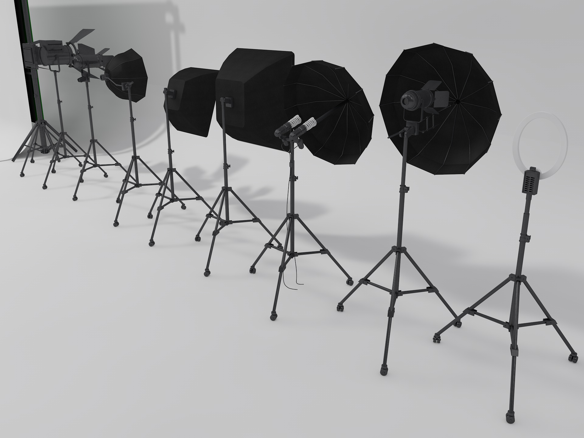 Studio Photography Lighting Models 2 3D model - TurboSquid 1776483