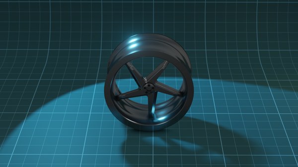 5 point wheel rim 3D - TurboSquid 1999843