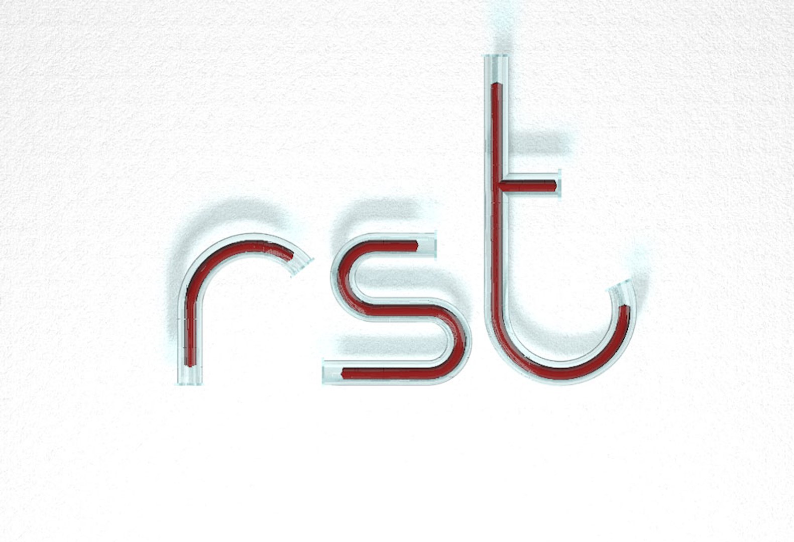 Rst letters glass tube 3D model - TurboSquid 1547156