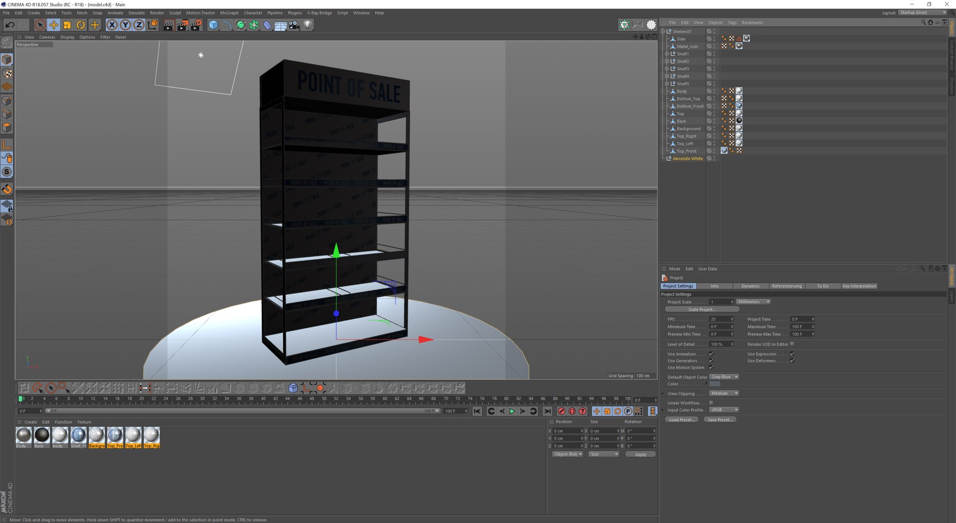 3D Model Display Rack - TurboSquid 1361625