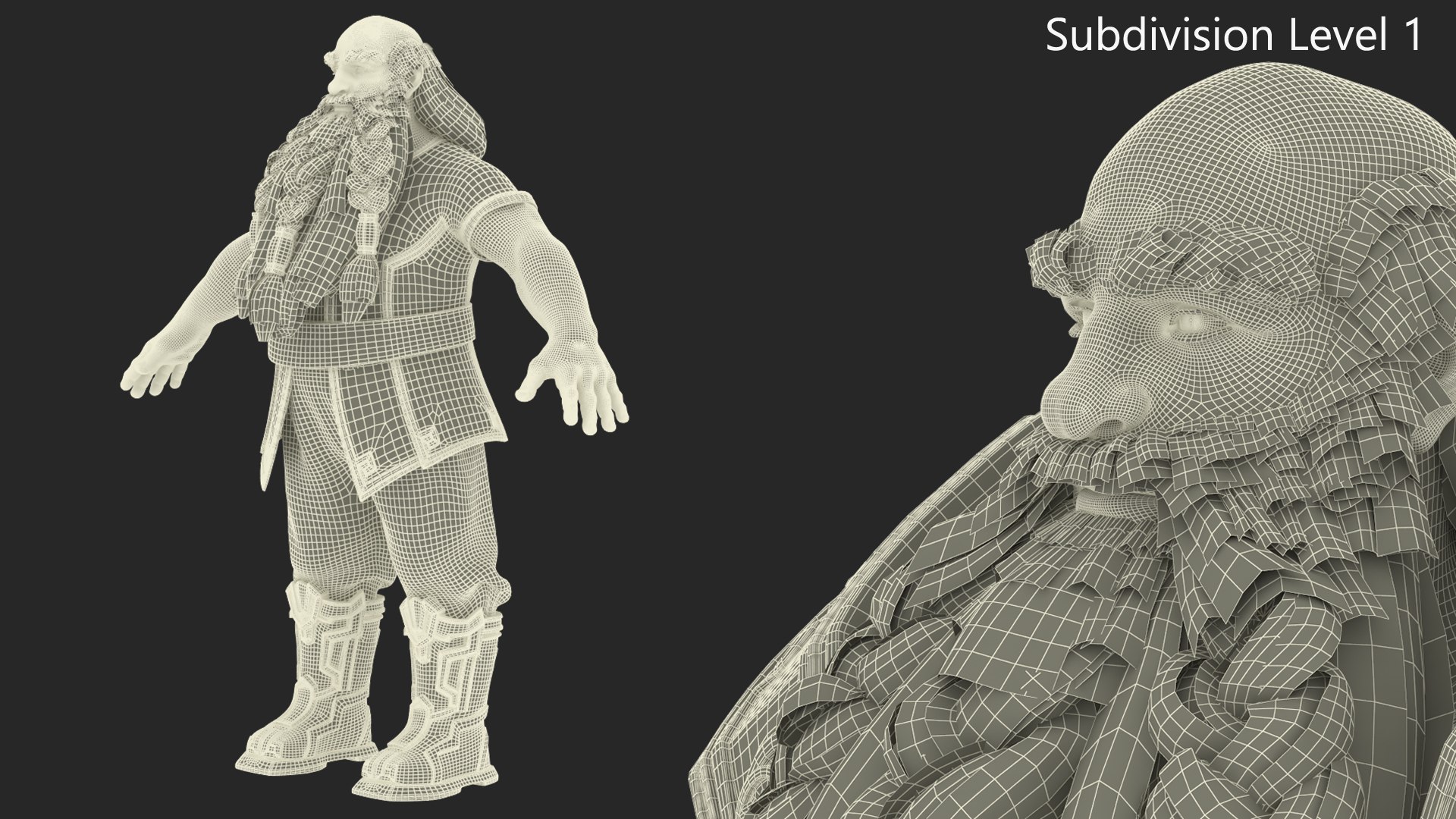 3D Game Dwarf Character Rigged - TurboSquid 2390117