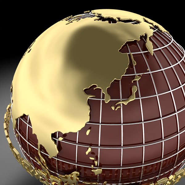 globe earth planet 3d 3ds