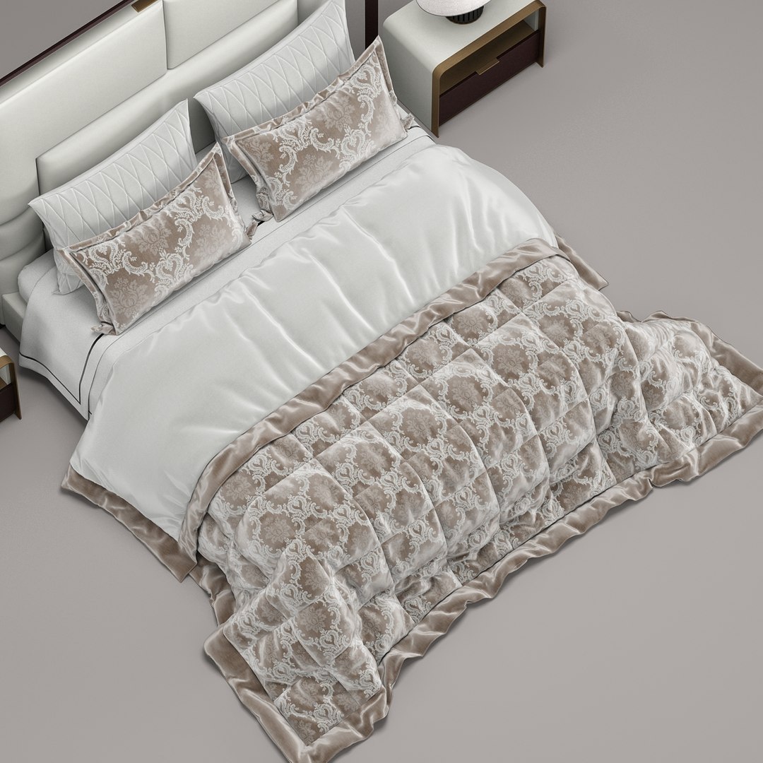 3D Rugiano Grace Bed Model - TurboSquid 1233086