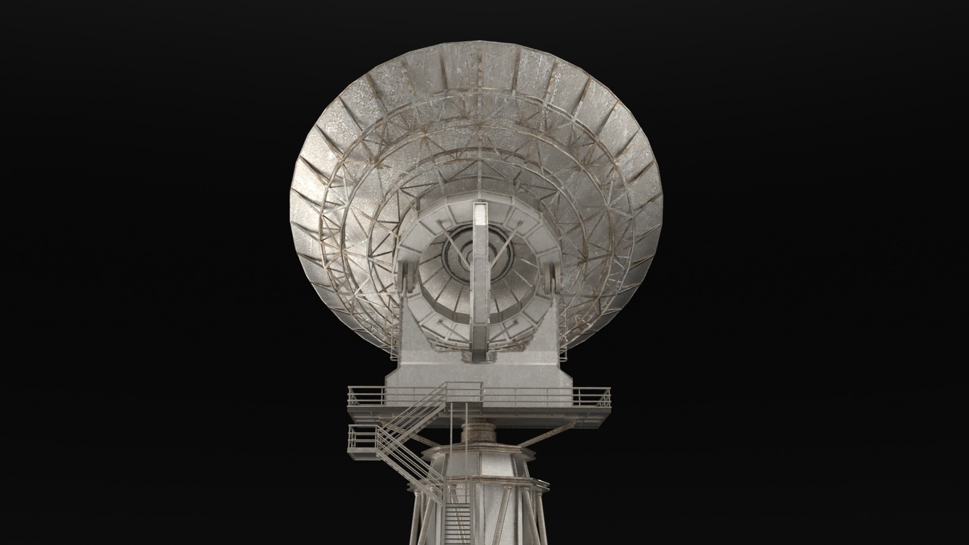 3D Radio Telescope Model - TurboSquid 1603983