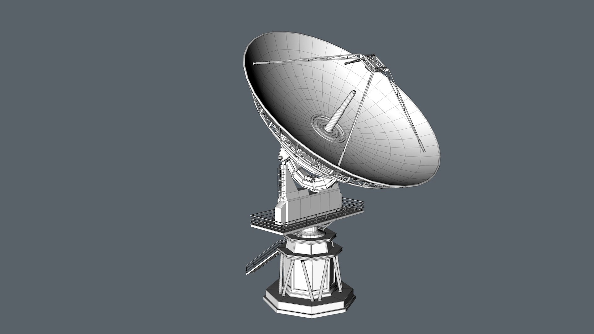 3D Radio Telescope Model - TurboSquid 1603983
