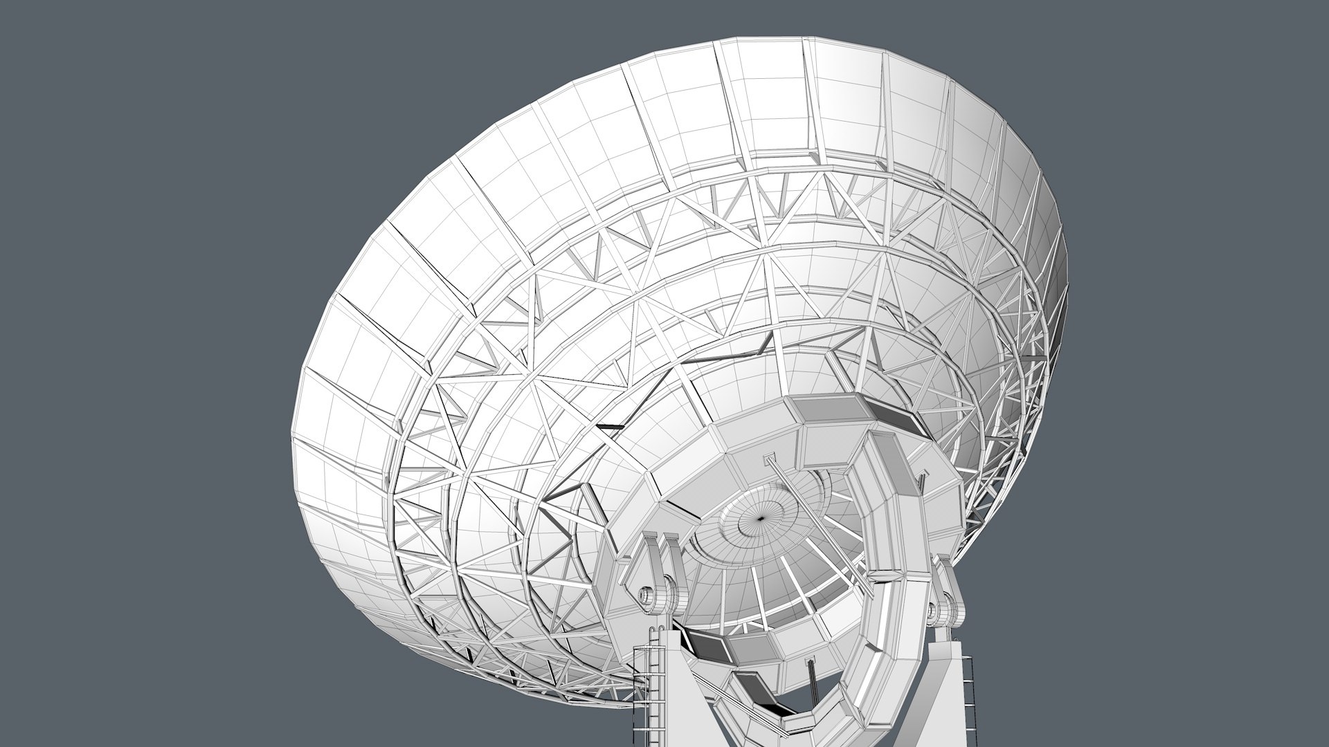 3D Radio Telescope Model - TurboSquid 1603983