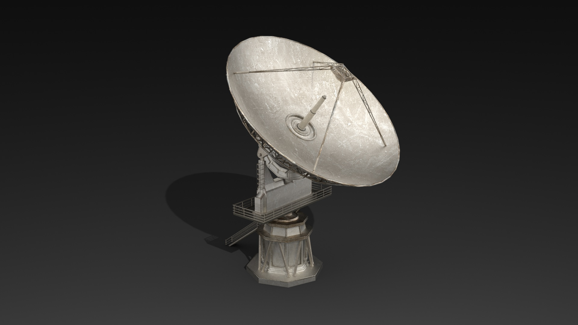 3D Radio Telescope Model - TurboSquid 1603983