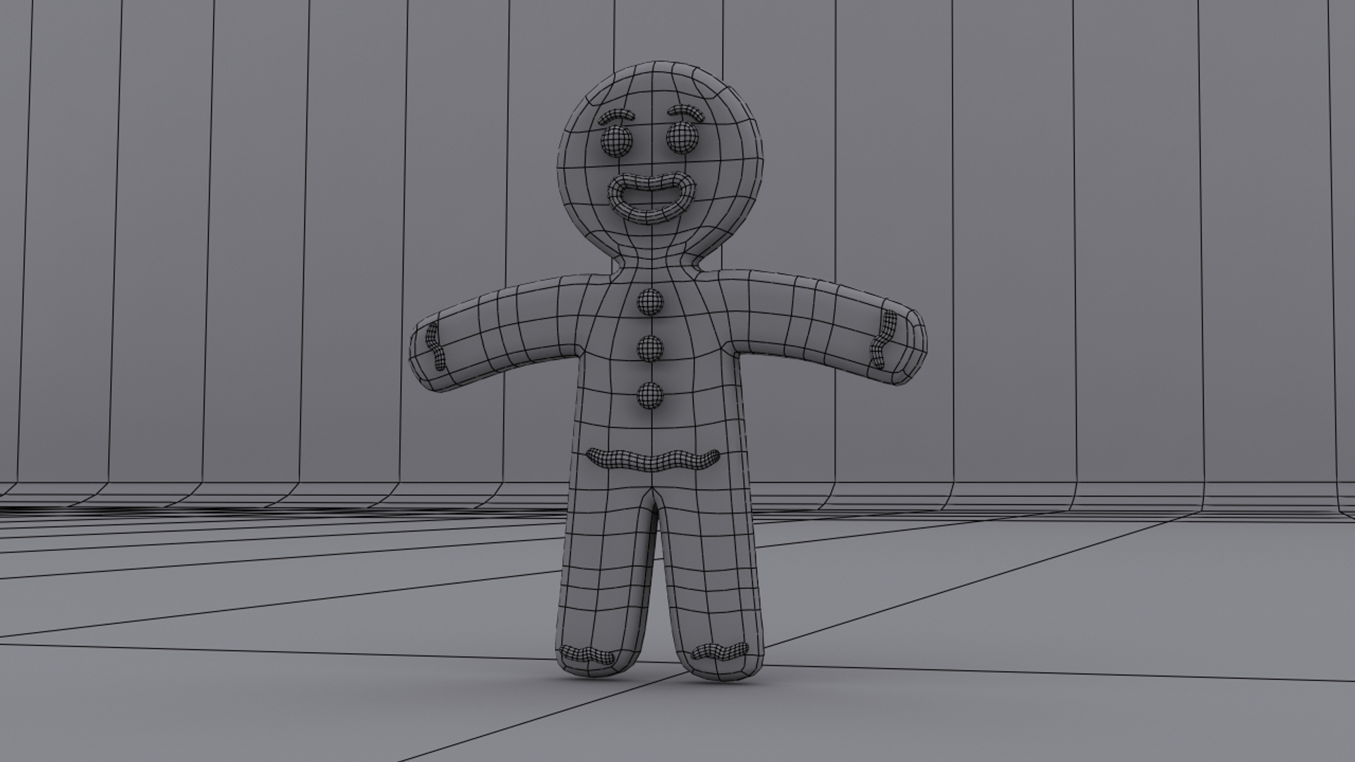 3d Gingerbread Man Model