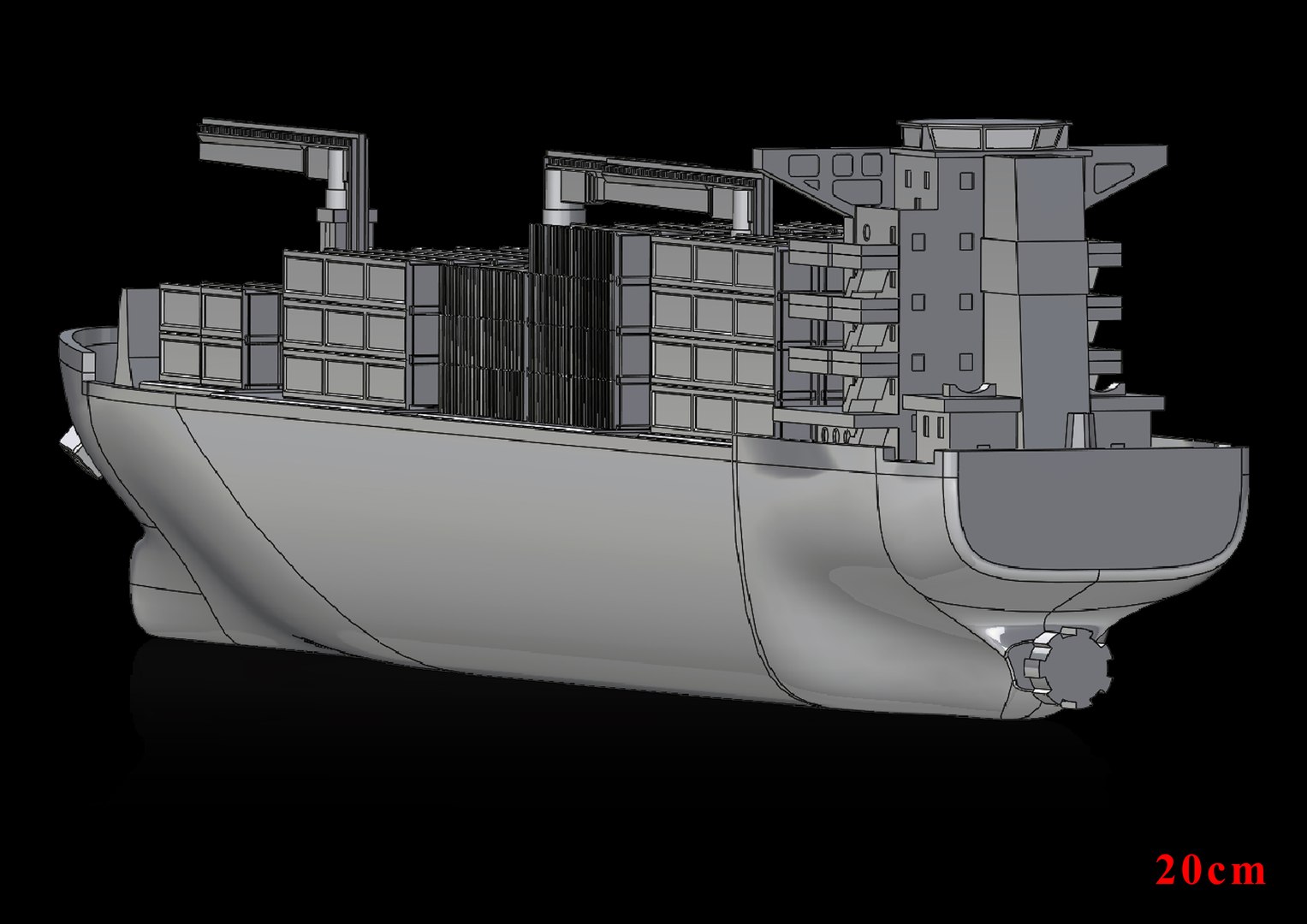 Container Boat 3D Model - TurboSquid 1613387