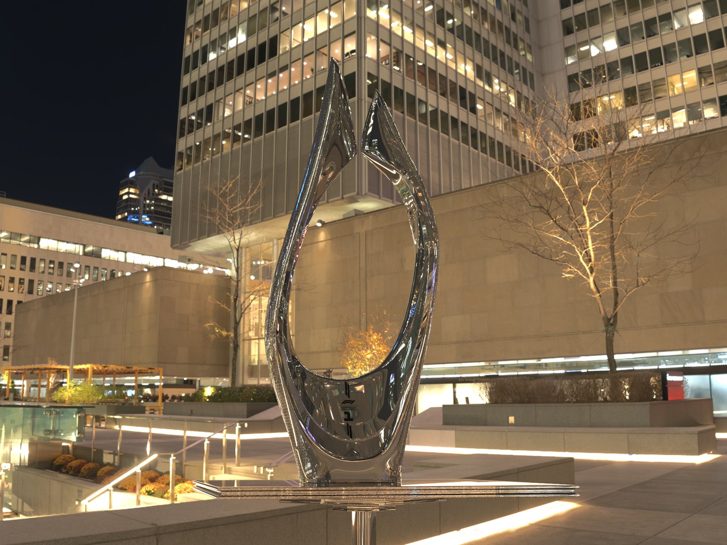 Formula 1 Azerbaijan GP Silver Trophy Award 3D - TurboSquid 2514630