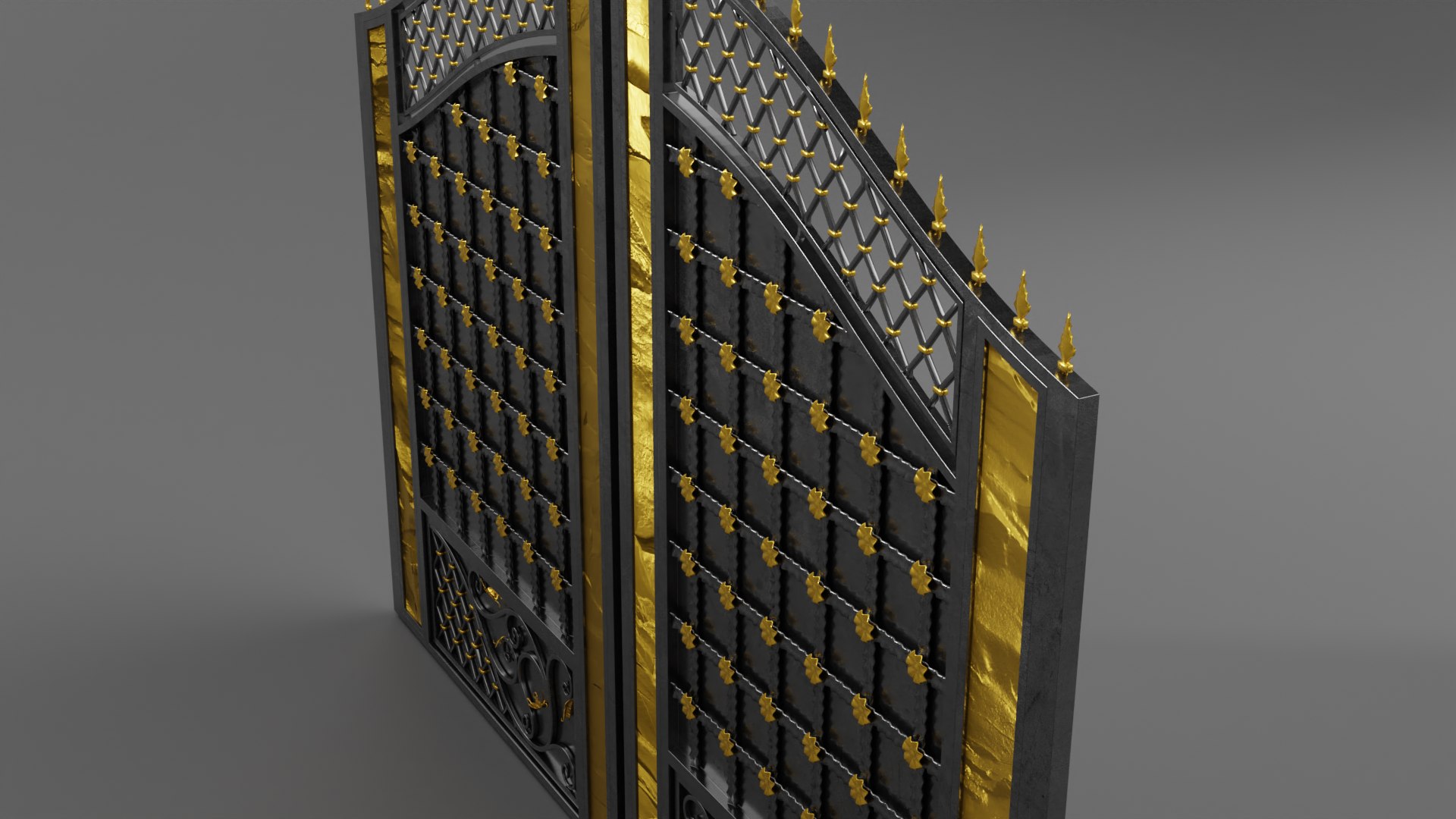 3D Model Steel Forged Gate - TurboSquid 1884681