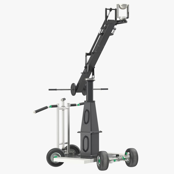 MovieTech 4x4 Dolly with Mini Crane Rigged 3D model - TurboSquid 1958486
