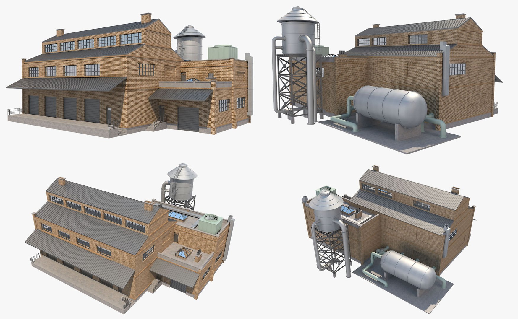 Building Factory Model - TurboSquid 1326696