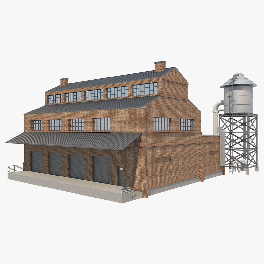 Building Factory Model - TurboSquid 1326696