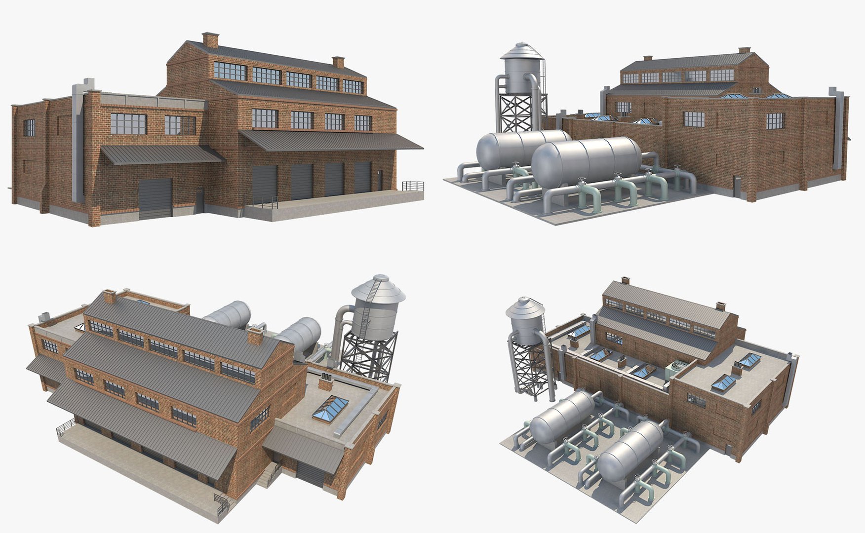 Building Factory Model - TurboSquid 1326696