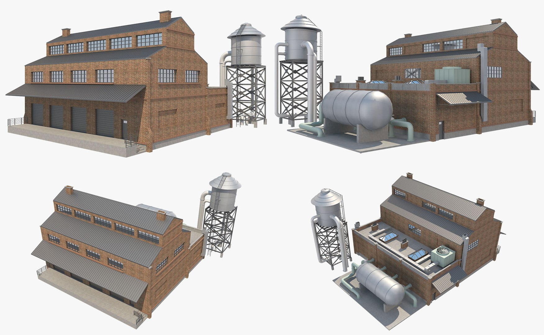 Building Factory Model - TurboSquid 1326696