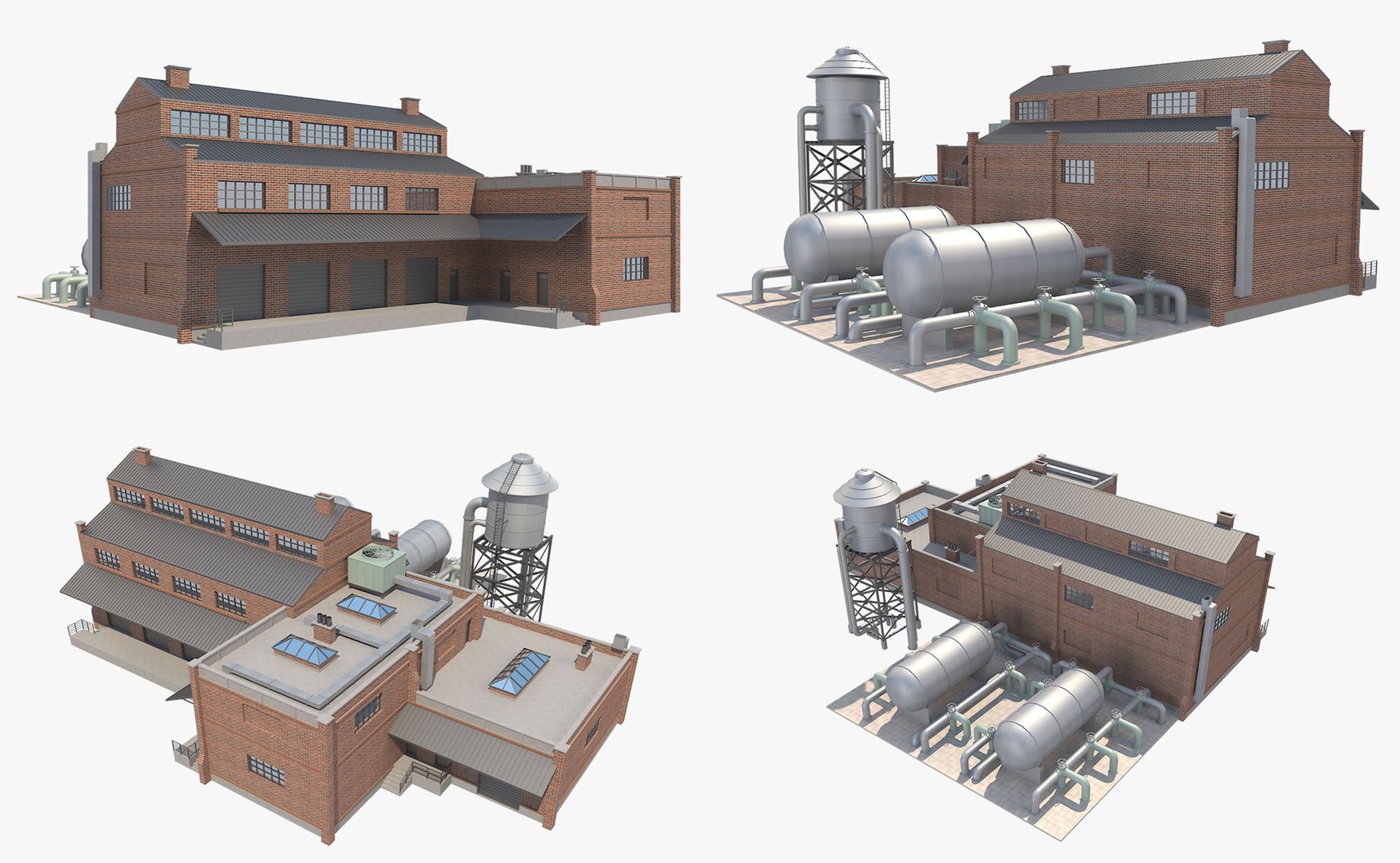 Building Factory Model - TurboSquid 1326696