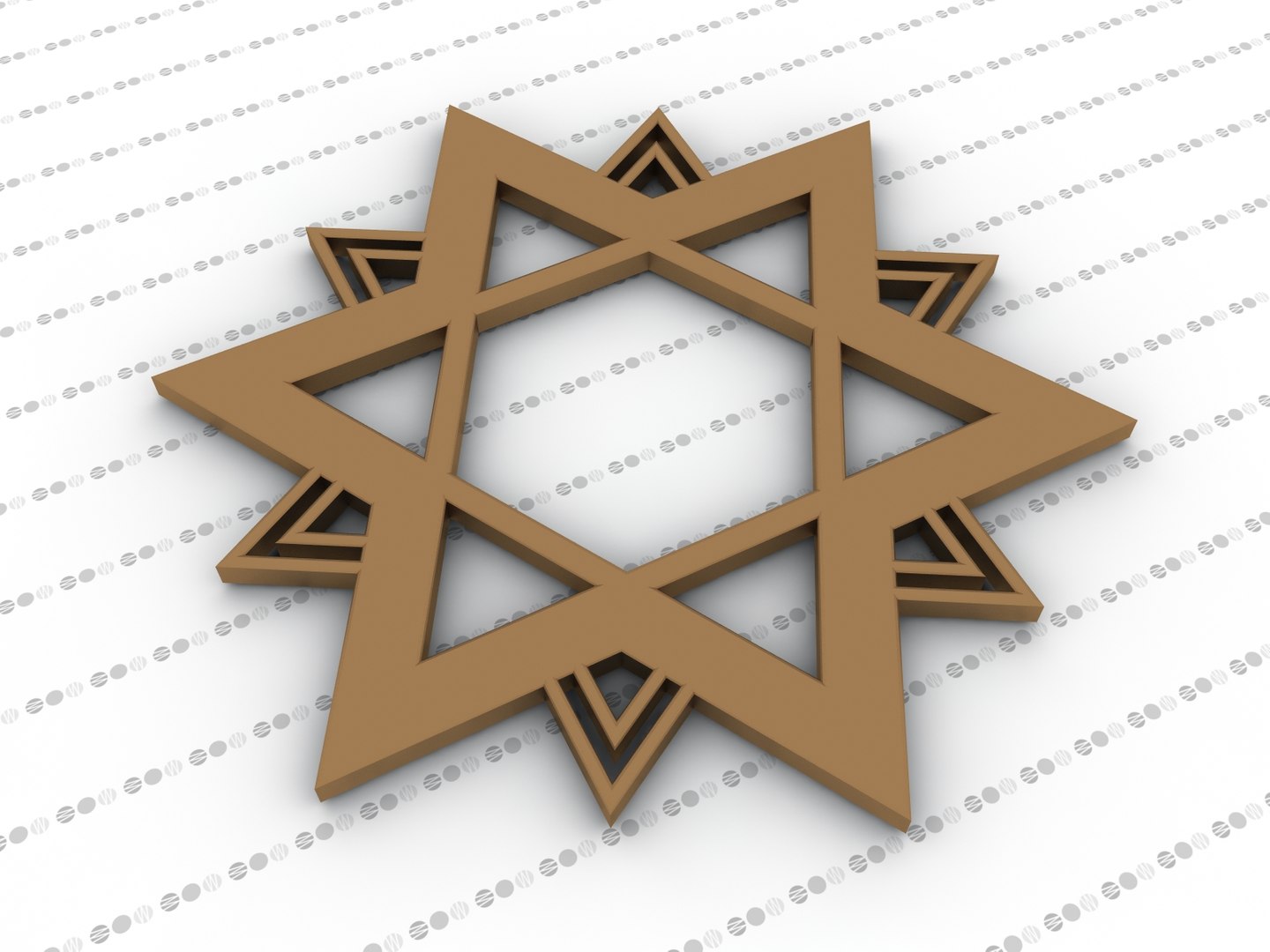 Star david 3D model - TurboSquid 1429824