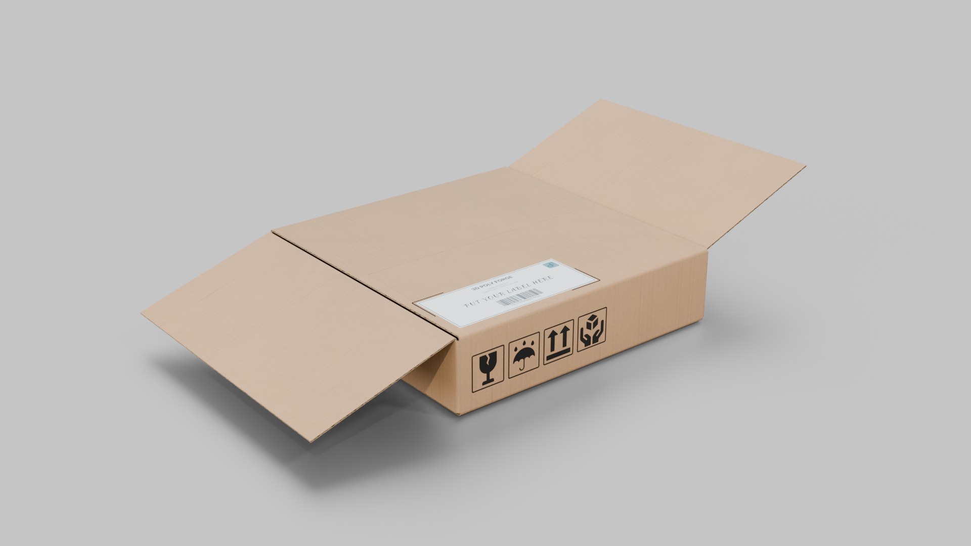 3D Compact Cardboard Box Pack - Rigged And Customizable - TurboSquid ...