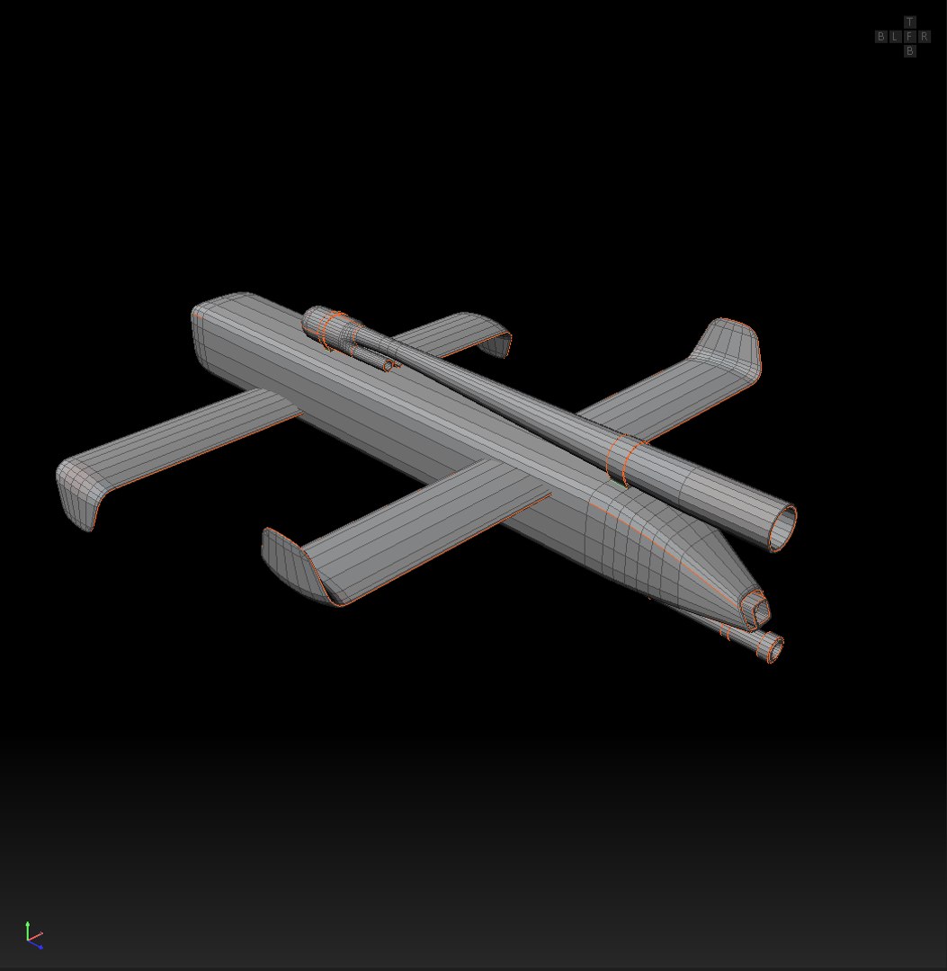 3D Model Ukrainian Trembita Missile Low-poly - TurboSquid 2234285