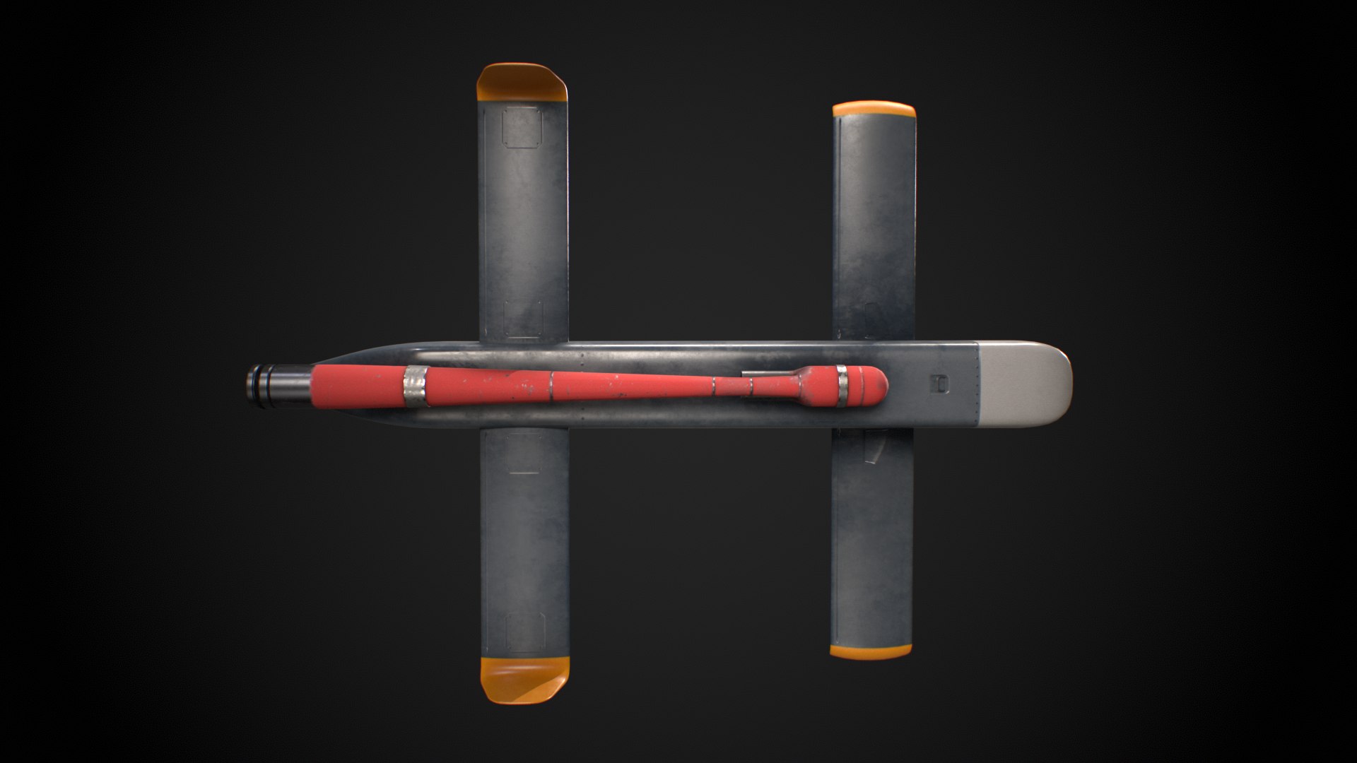 3D Model Ukrainian Trembita Missile Low-poly - TurboSquid 2234285