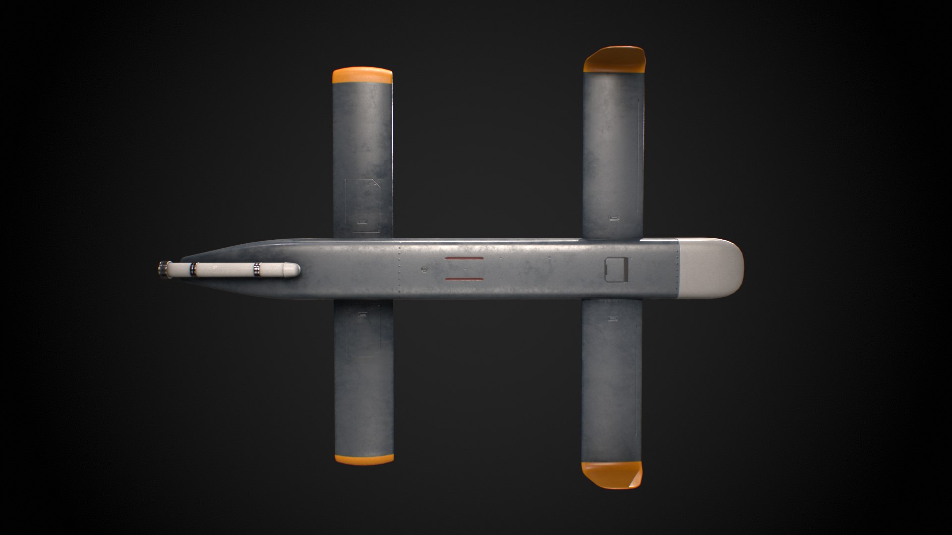 3D Model Ukrainian Trembita Missile Low-poly - TurboSquid 2234285