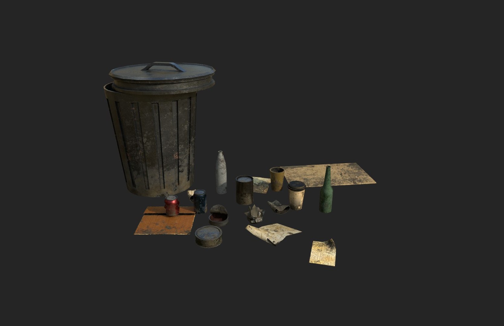 Garbage Trash 3D Model - TurboSquid 1512705