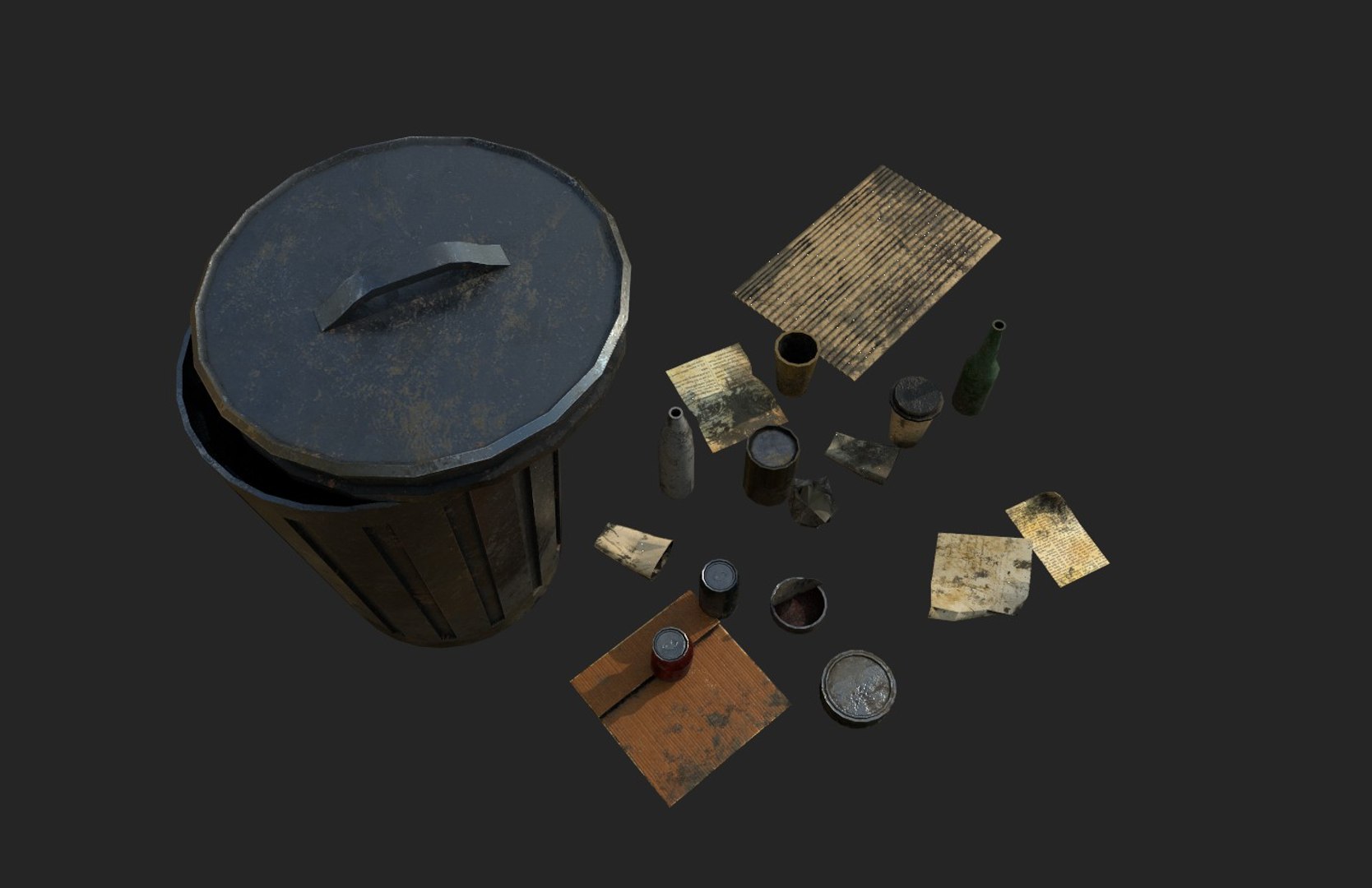 Garbage Trash 3D Model - TurboSquid 1512705