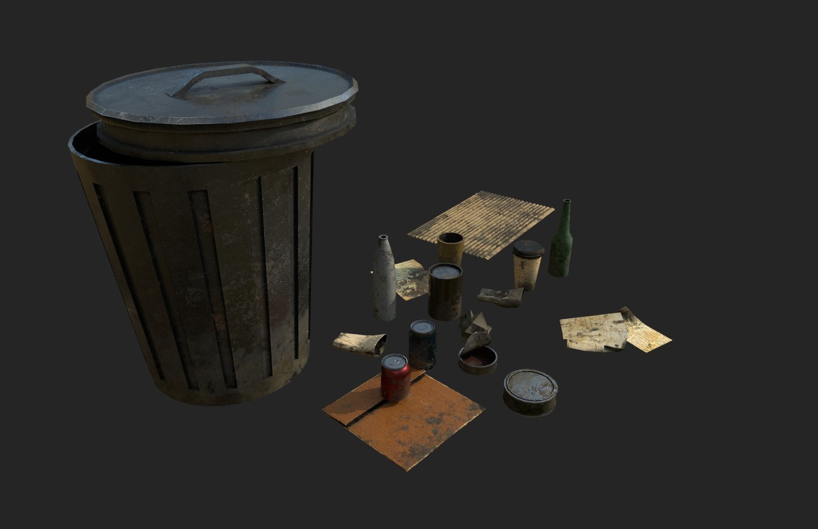 Garbage Trash 3D Model - TurboSquid 1512705