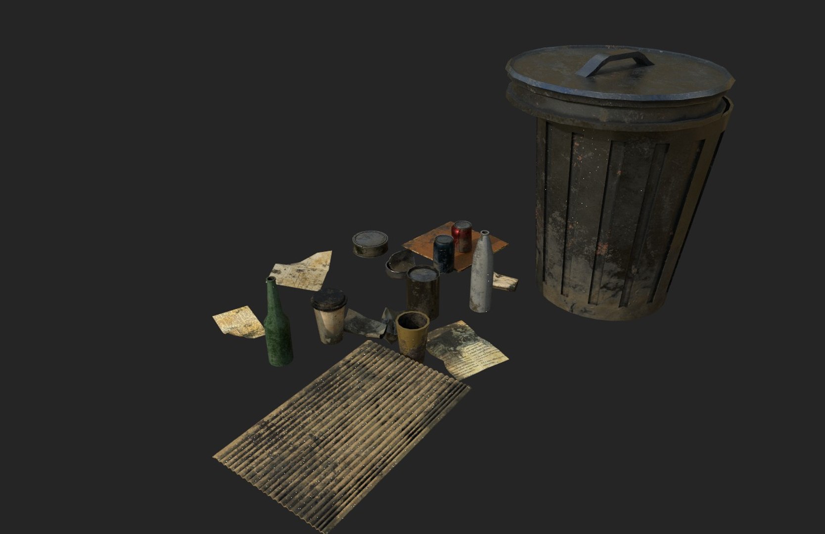 Garbage Trash 3D Model - TurboSquid 1512705