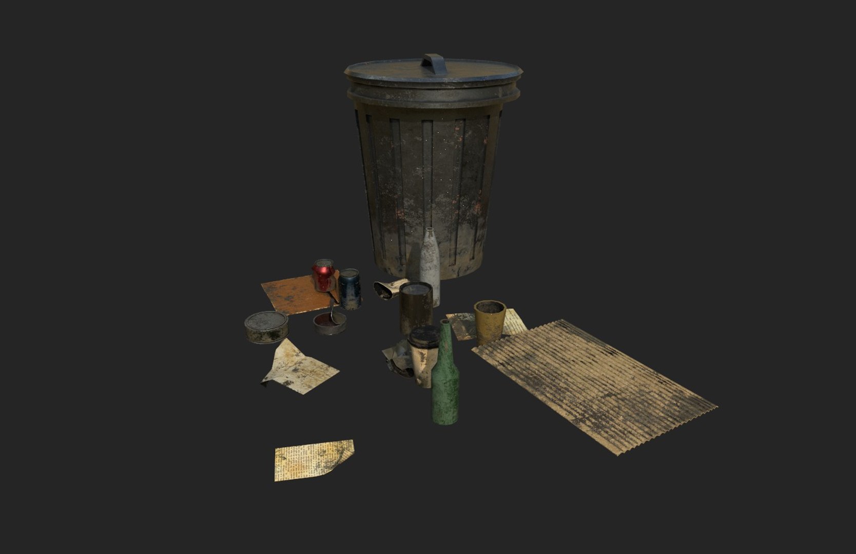 Garbage Trash 3D Model - TurboSquid 1512705