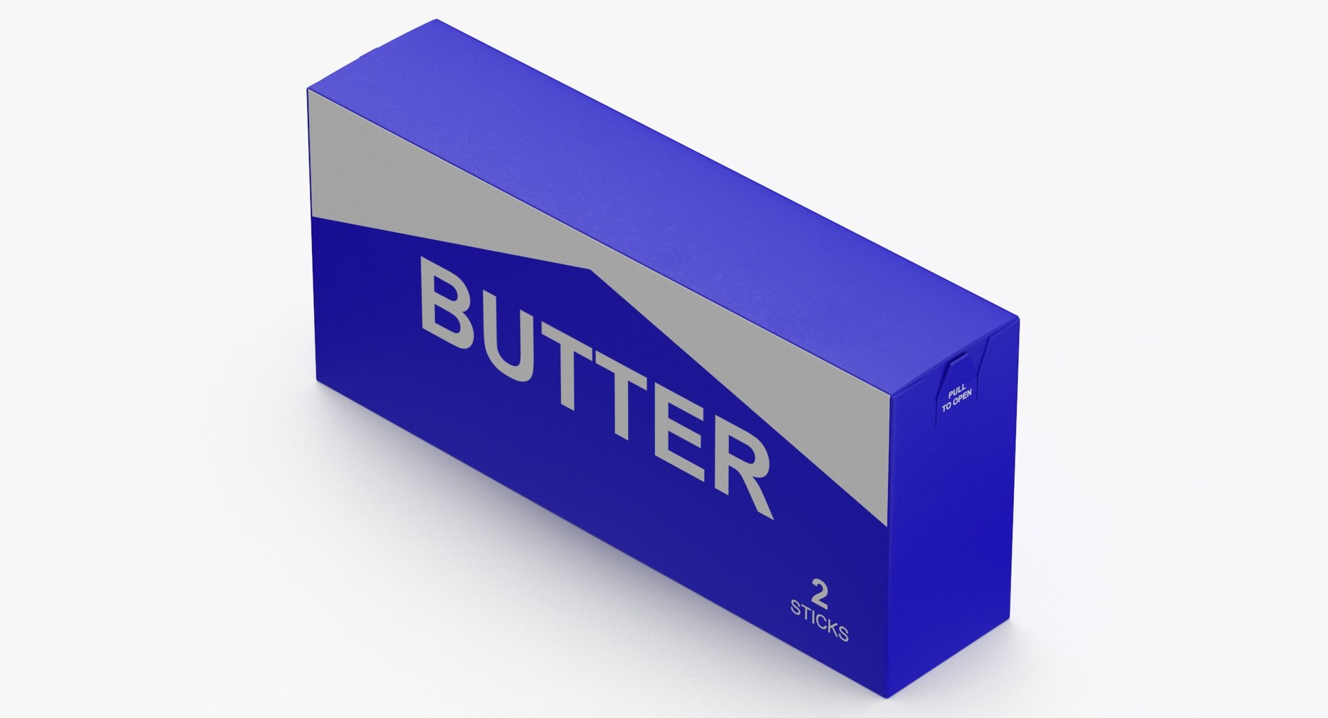 Butter 2 Stick Box Blank Blue Green And Red Label1 Model - TurboSquid ...