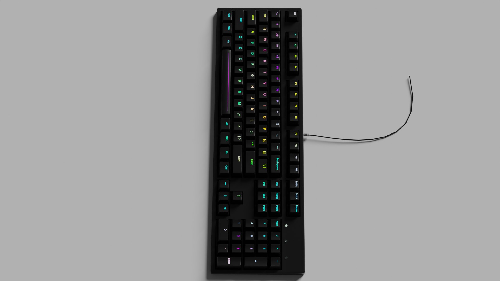 RGB Keyboard 3D - TurboSquid 2097384