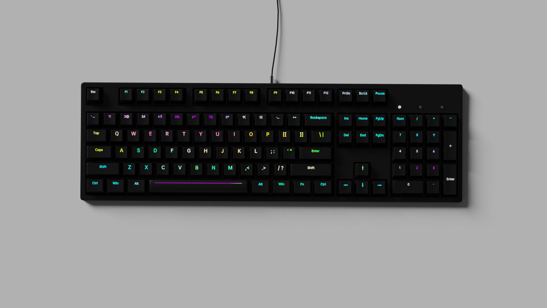 RGB Keyboard 3D - TurboSquid 2097384