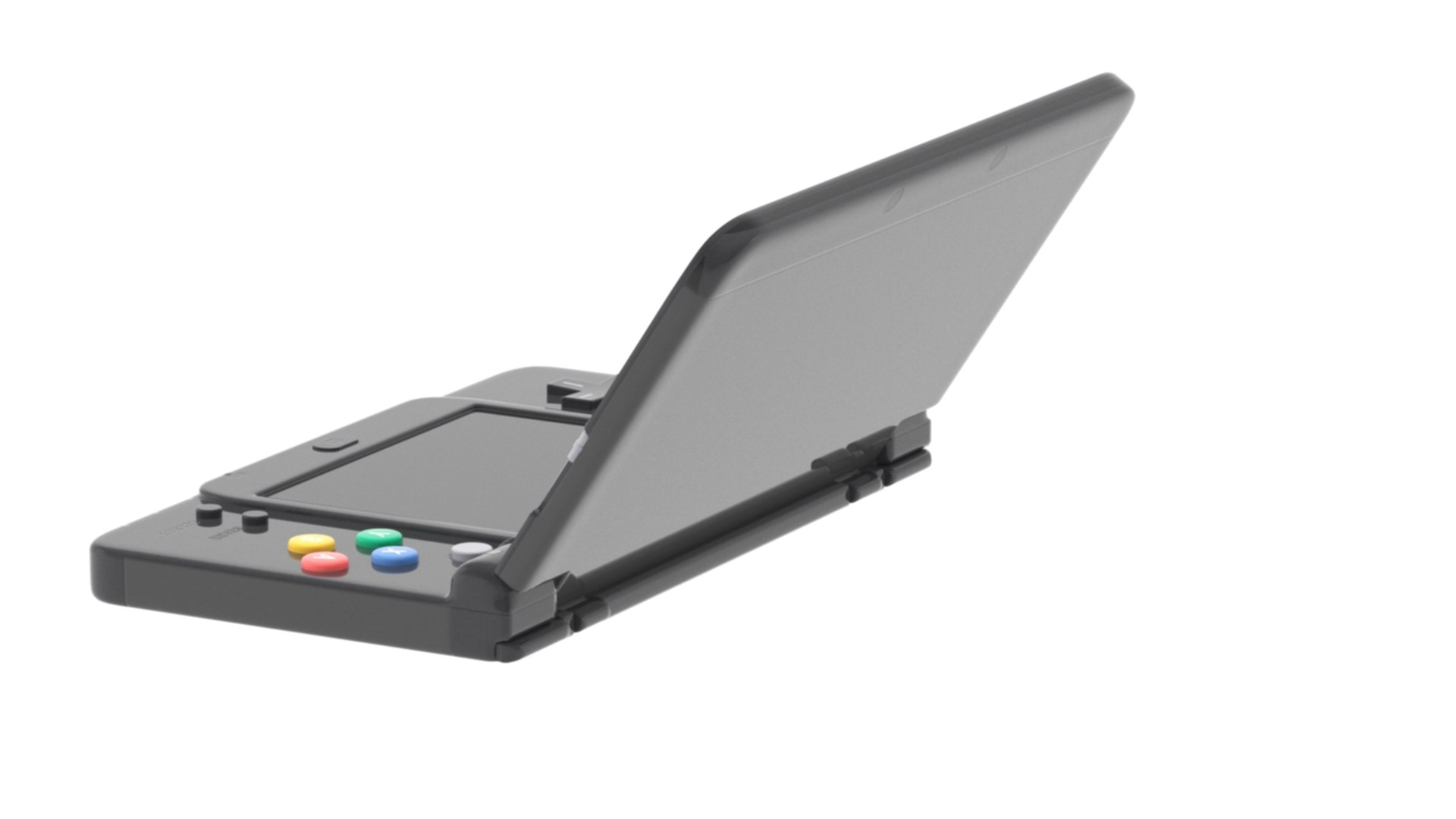 New Nintendo 3DS Black 3D Model - TurboSquid 2334212
