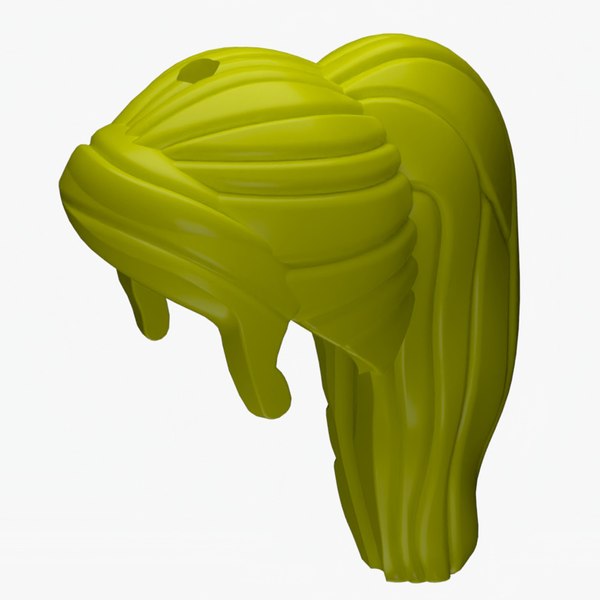 Lego Detailed Real Brick Size Hair 3D 모델 - TurboSquid 1894821